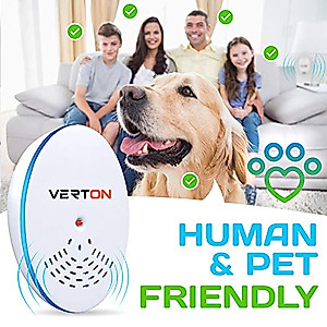 VD1B 2Pack - Ultrasonic Pest Repeller - Electronic Plug-in Best Repellent - Pest Control - Get Rid of - Rodents Squirrels Mice Rats Insects - Roaches Spiders Bed Bugs Fleas Ants Fruit Fly Flies!