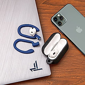 WC HookZ + WC TipZ - Over Ear Hooks and Memory Foam Tips Combo for Airpods Pro by Wicked Cushions | Black & Black