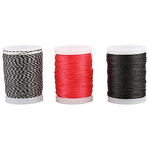 GOTOTOP Archery Serving String 120m Nylon String Serving Thread for Bowstring Archery Supplies (Black)