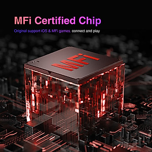 BEITONG i1 MFi Game Controller For iPad iPhone IOS Gaming Controller 1000 mAh Battery Bluetooth Wireless Gamepad For Apple TV Arcade iPod Mobile Cloud Gaming (White New)