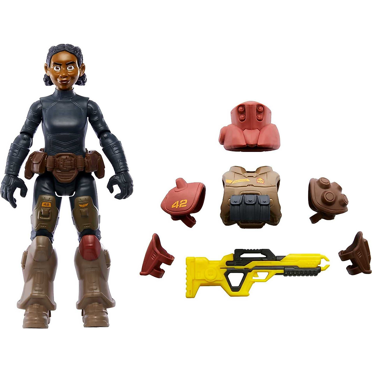 Mattel Disney and Pixar Lightyear Action Figure & Accessories Set, Space Ranger Gear Jr ZAP Patrol Izzy Hawthorne, 12-inch Scale & 14 Posable Joints