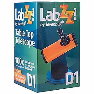 Levenhuk LabZZ D1 Easy to Use Telescope for Children with Rotating Table Dobson Mount and 100x Magnification