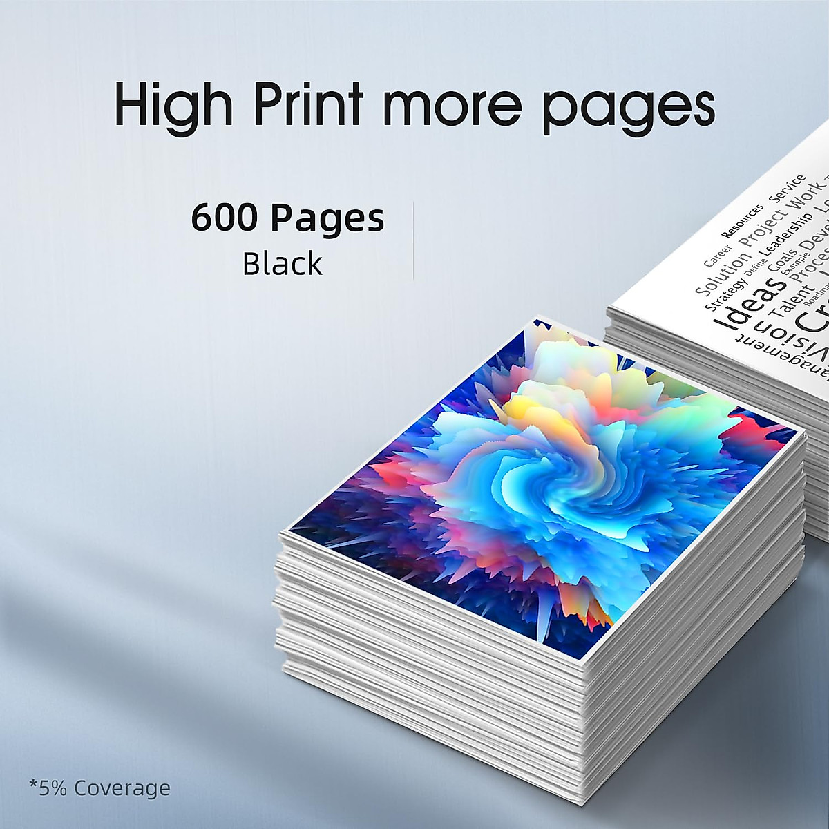 62XL Black Ink Cartridges High-Yield Replacement for HP Ink 62 HP 62 Ink 62XL Ink Works with HP Envy 5540 5549 5640 5660 7640 7645 OfficeJet Mobile 250 200 OfficeJet 5740 5741 8040 Printer (1 Black)