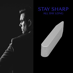 Quality Stays Metal Collar Stays for Men – 40 Dress Shirt Collar Stays for Men, 3 Sizes in a Divided Sapphire Box