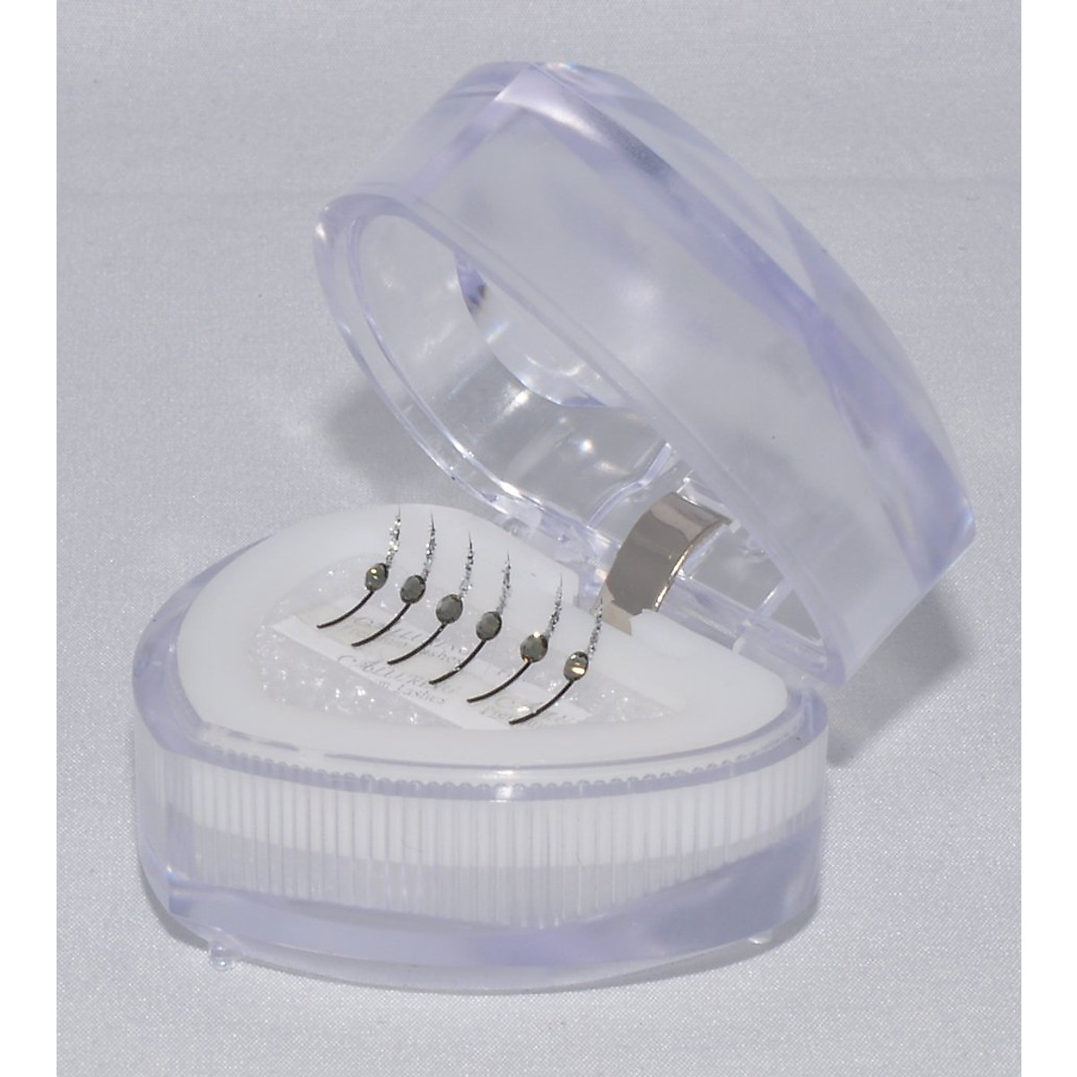 Swarovski Black Diamond Rhinestone, Glitter lashes. Jewel Diamond Eyelash Extensions 6Pcs