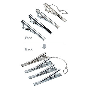 Premium Men’s Gift Tie Set Silky Necktie Pocket Squares Tie Clips Cufflinks For Men Multicolored