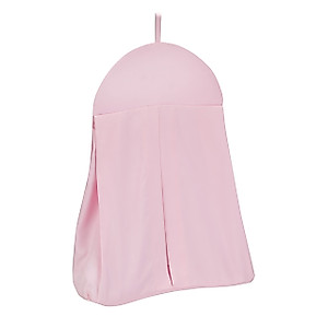 Light Pink Hanging Baby Diaper Caddy Organizer for Changing Station; Baby Nursery Décor for Girls; Diaper Stacker with Hook for Easy Reach - Safe Diaper Changes; Portable, Washable and Foldable