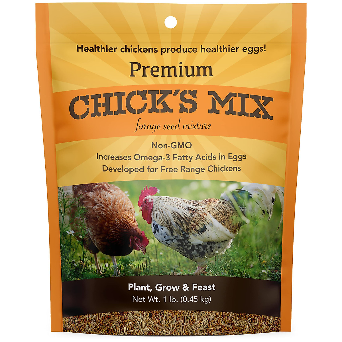 Barenbrug Premium Free Range Chicks Mix Forage Seed Mixture, 1 lb, One Pack