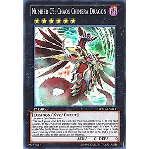 Yu-Gi-Oh! - Number C5: Chaos Chimera Dragon (DRLG-EN043) - Dragons of Legend - Unlimited Edition - Super Rare