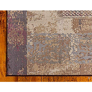 Unique Loom Barista Collection Area Rug - Arusha (2' 2" x 3' 1" Rectangle, Beige/ Black)