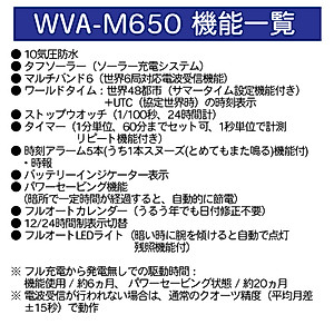 CASIO Wave Ceptor WVA-M650B-1AJF Mens Japan Import