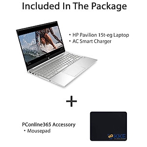 HP Newest Pavilion Business Laptop, 15.6'' Full HD Display, Intel Core i7-1195G7 Processor, 16GB RAM, 1TB SSD, Fingerprint Reader, HDMI, Webcam,Windows 11 Pro, Silver