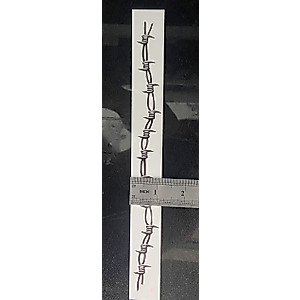 Barbed Wire Temporary Tattoos, 9-Pack Large Barbed Wire Armbands Tattoo Stickers for Men Women, Variety Totem Tattoos