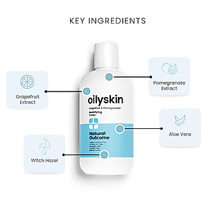 Natural Outcome Oily Skin Face Toner | Purifying Astringent Facial Toner | Naturally Keeps Skin Matte & Shine Free | Minimizes Appearance of Pores While Keeping Skin Hydrated with Aloe Vera | 8 oz