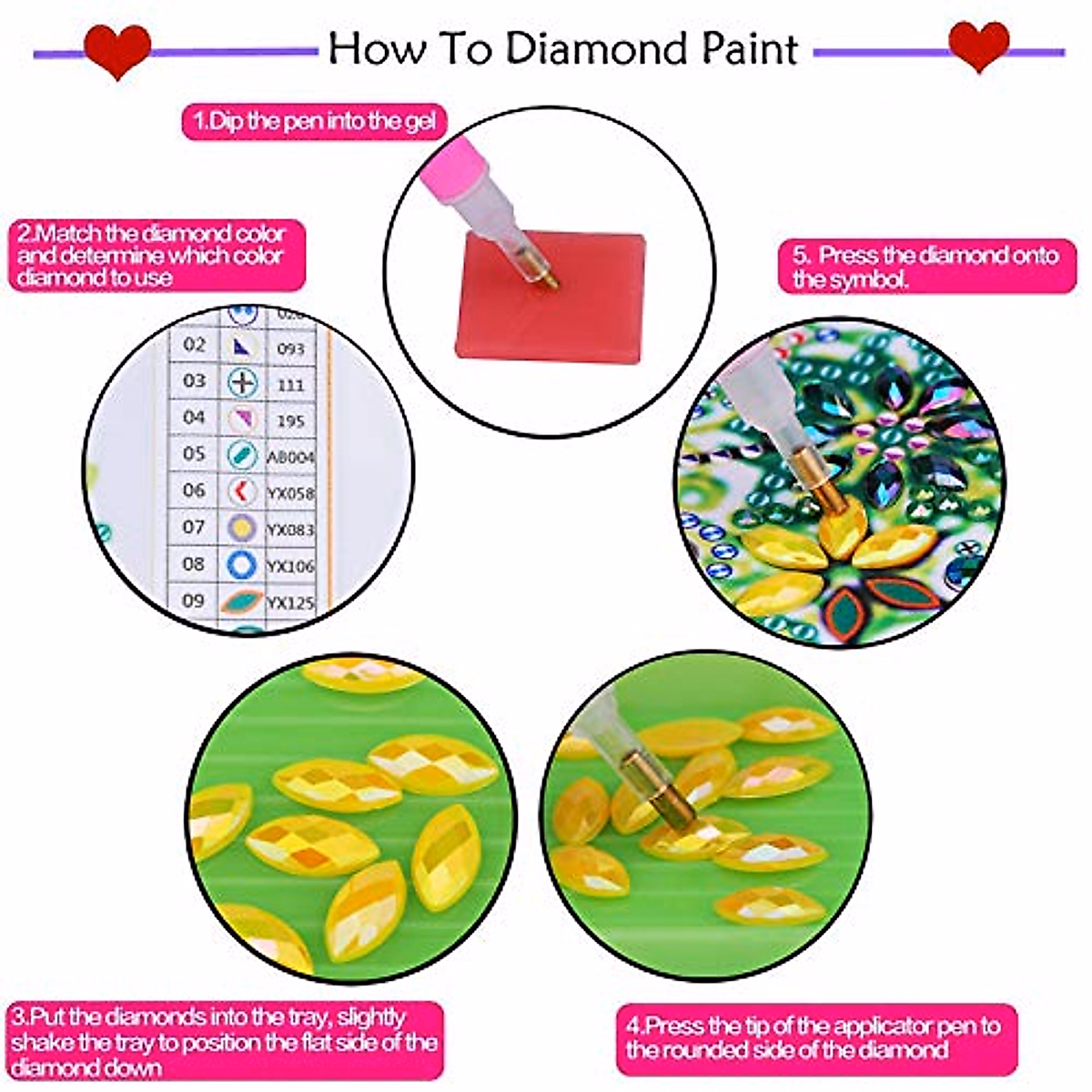 DIY Diamond Painting Storage Cubes Organizer Container Kits, Folding Storage Box with DIY Diamond Painting Art Craft Kits for Desktop Toys Sundries Pantry Closet, Toys, Bedroom Organizer.