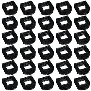 Soaoo 30 Pack Cat Water Fountain Filter 2.95 x 2.56 x 1.18 Inch Pet Fountain Replacement Foam Filters Cat Filters for Water Fountain Fits Multiple Ceramic and Stainless Steel Pet Fountain Dispenser