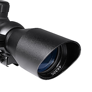 BARSKA 30/30 Crosshair Reticle Rifle Scope for .22 Plinking & Rimfire Rifles - Optimal Precision with Rings for Shooting, Hunting, Target Practice