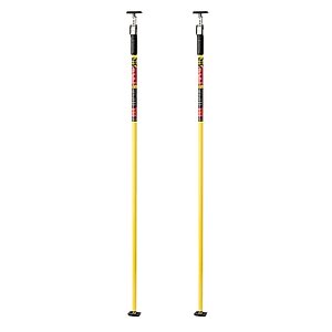 Task T74491-2 81" to 159" Heavy Duty Long Quick Support Rod, Adjustable Support Systen, 115 lbs Max Capacity 2-Pack