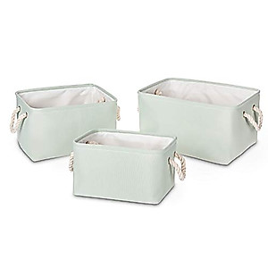 Home Zone Living VS19598E Storage Basket, 3-Pack, Turquoise