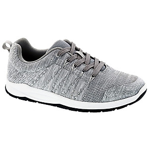 Drew Women's Galaxy Comfort Stretch Walking Shoes with Removable Footbed Double Depth Grey/White/Fabric 12 M US