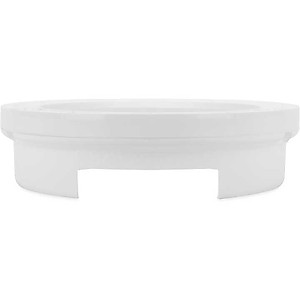 Camco 9-inch Pop-A-Plate Plastic Plate Dispenser | Ideal for Compact Spaces, RVs and Trailers | Mounts Under Cabinets or Shelves | White (57001)