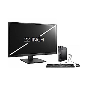 Lenovo ThinkCentre M73 Mini Desktop Computer Tiny PC Bundle, Intel Dual Core 2.60GHz, 8GB RAM, 500GB HDD, DisplayPort, USB 3.0, WiFi, 22 Inch LCD Monitor, VESA Mount, DVD, Windows 10 Pro (Renewed)