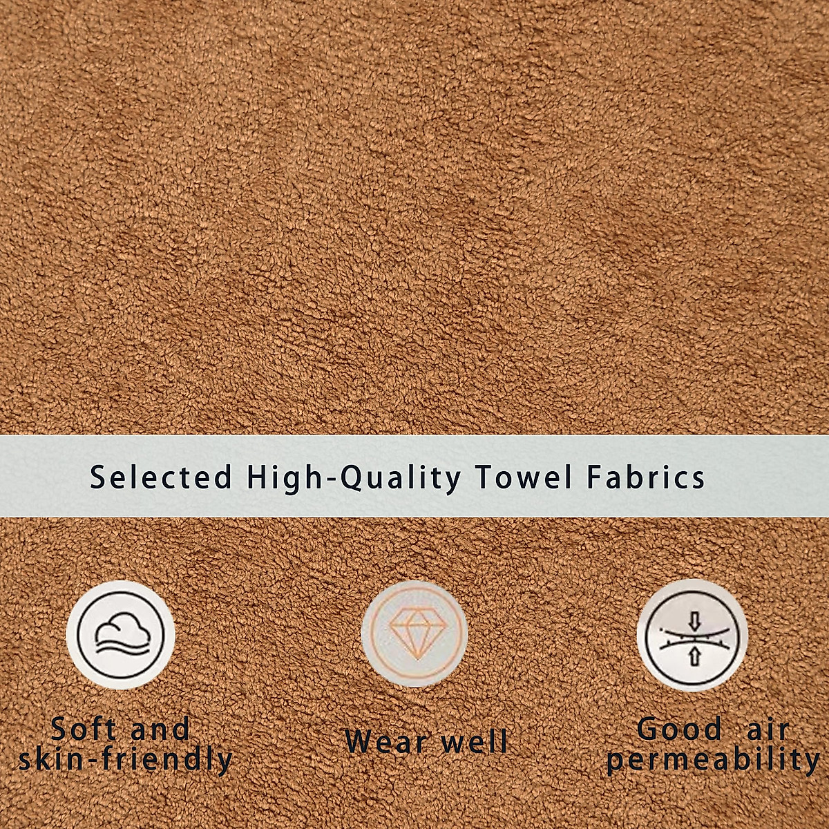 Taiweny 130.5” Large Curved Couch, Modern Funky Comfy Cloud Sectional Sofa with 3 Pillows for Living Room Apartment Office, No Assembly Required, Terrycloth Fabric, Brown