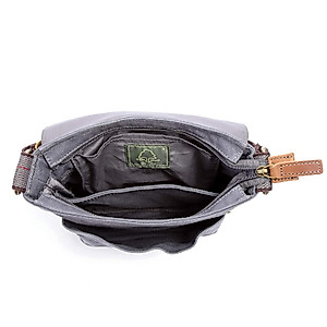 Atona Classic Flap Crossover Bag (Grey)