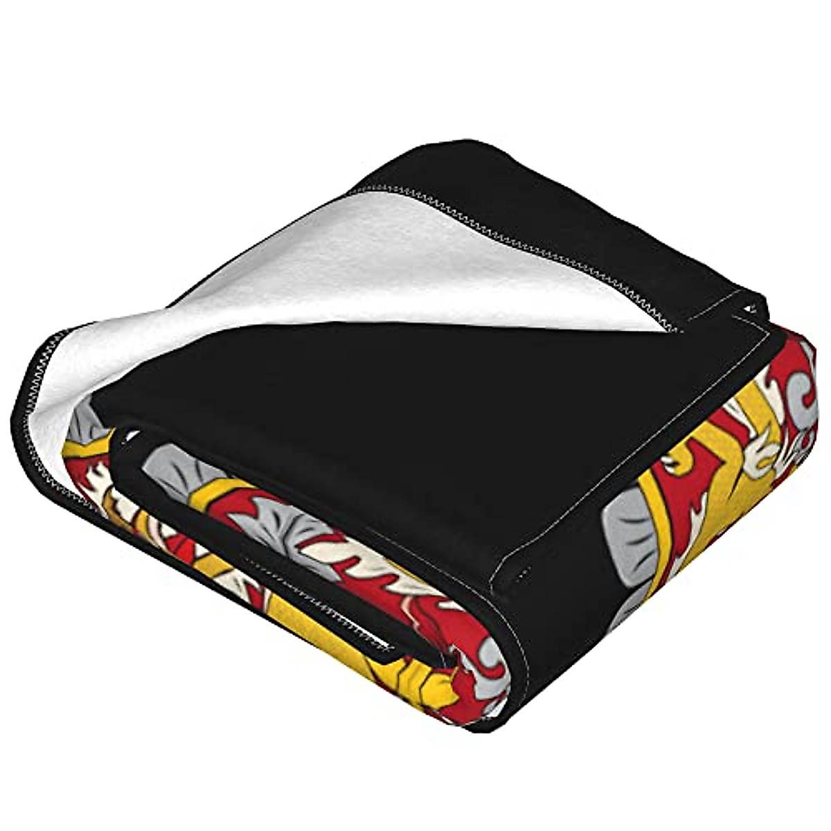 Emblem of Bhutan Blanket Throw Bedding Room Decor Flannel Blankets for Bed Sofa 80"x60"