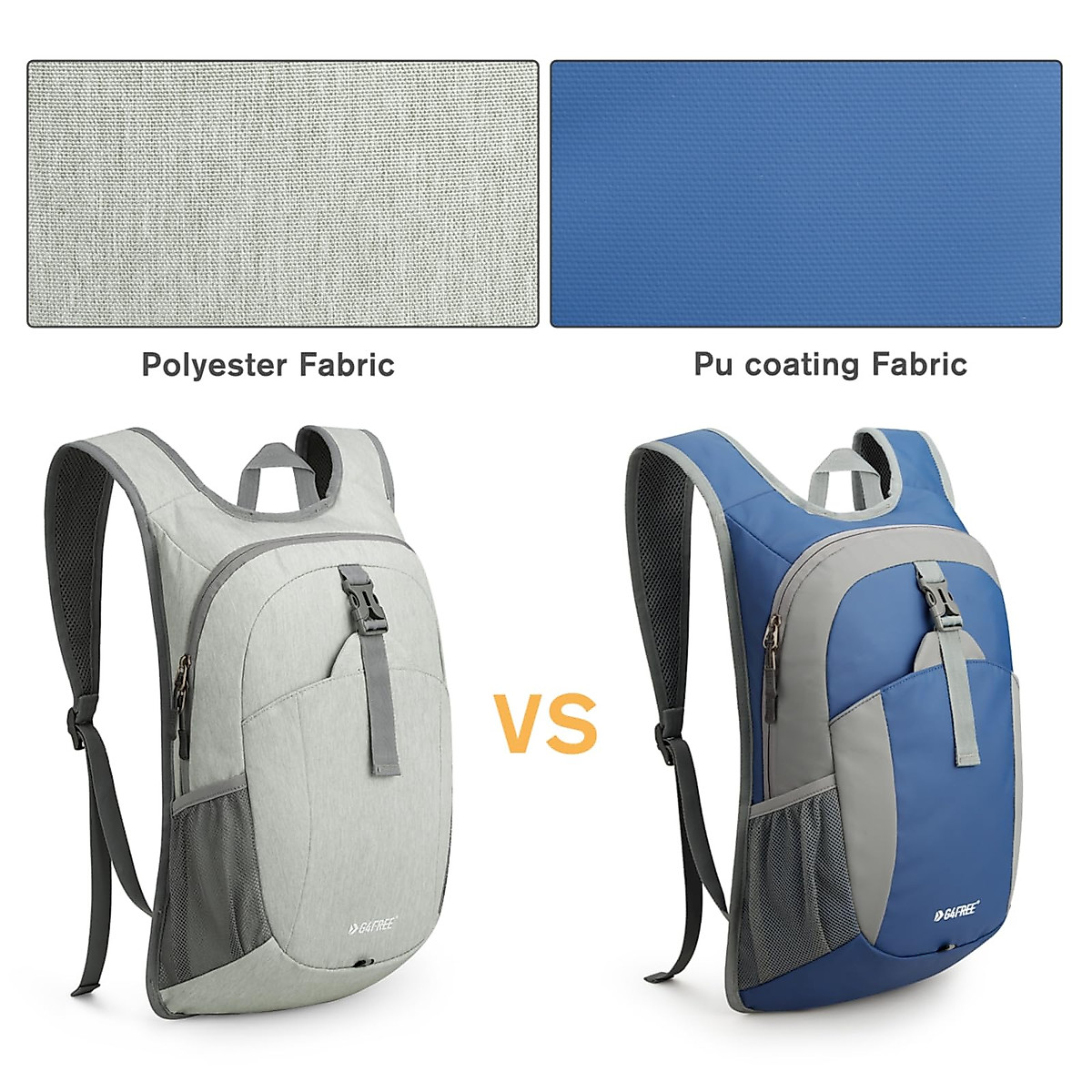 G4Free 12L Hiking Backpack, Lightweight Small Hiking Daypack for Outdoor Travel Mini Foldable Shoulder Bag