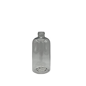 Natural Farms 8 oz Clear Boston BPA FREE Bottles - 6 Pack Empty Refillable Containers - Essential Oils - Hair - Aromatherapy | Natural Disc cap - Made in the USA
