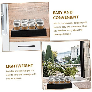 Milk Tea Cup Holder Drink Carriers for Drivers Take Disposable Coffee Cup Holder Outdoor Cup Trays Convenient Cup Holders Silicone Cup Multiple Epe Portable Travel re-usable