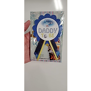 Galaxy Baby Shower Pins for Family to Wear at Gender Reveal Outer Space Theme Rockets It's a Boy Sprinkle (mommy sash & daddy pin)