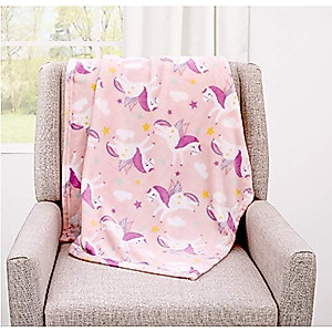 Parent's Choice Plush Baby Blanket, Pink Unicorn
