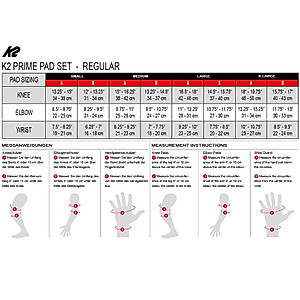 K2 Skate Prime Pad Set,Black_Red,Medium,30E1412.1.1.L