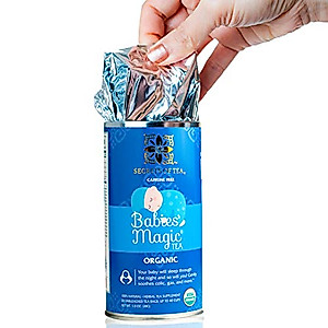 Secrets Of Tea Babies’ Magic Tea Baby Colic And Gas- USDA Organic Caffeine-Free Colic Calm Tea for Babies and Newborns - 80 Servings - 20 Count(1 Pack)