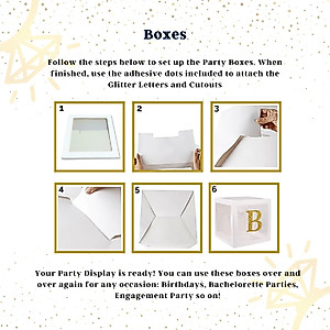 248 Pc Engagement Party Decorations , Gold and White Bridal Decorations , He Asked She Said Yes Banner , Engaged Letter Balloons , Future Mrs and Mr Balloons & Sashes , Ring Balloon , Boxes & more