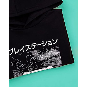 PlayStation Kids Hoodie Boys Games Japanese Logo Black Jumper Jacket 9-10 Years