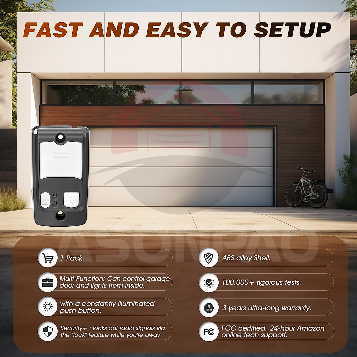 39165R GBWCSL2-BX Series II Wall Console for Genie Garage Door Opener(1Pack) 3-Year-Warranty