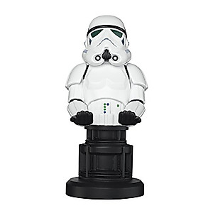 Exquisite Gaming: Star Wars: Stormtrooper - Original Mobile Phone & Gaming Controller Holder, Device Stand, Cable Guys, Collectable Licensed Figure