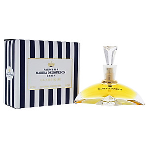 Princesse Marina de Bourbon Classique Fragrance for Women - Floral Fruity Scent - Opens with Cassis, Watermelon and Lemon Notes - Blended with Passionfruit, Ylang-Ylang and Jasmine - 1 oz