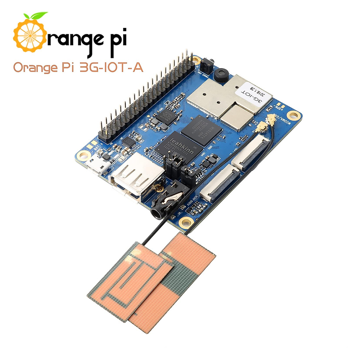Orange Pi 3G-IOT-A 256MB Dual Core Open Source Single Board Computer, Mini PC Microcontroller Run Android 4.4 Image (Pi 3G-IOT-A 256MB)