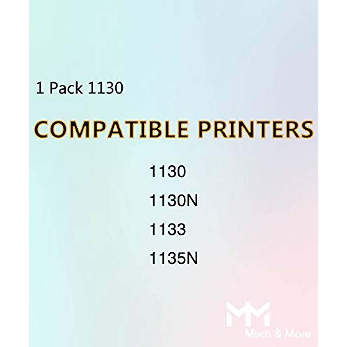 MM MUCH & MORE Compatible Toner Cartridge Replacement for DELL 330-9523 7H53W to Used with DELL 1130 1130n 1133 1135n Printers (Black, 1 Pack)