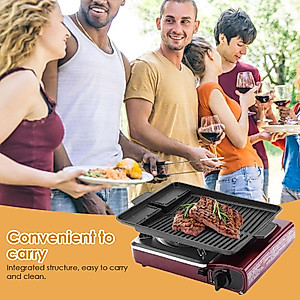 Nonstick Grill Pan, Round Skillet Grill Pan, Nonstick Cooking Skillet, Easy Clean Nonstick Surface, Grill And Griddle Combo, Kitchen Grilling Accessory, Nonstick Stove Top Grill Pan For Meats, Fish