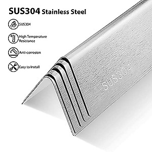 Flavorizer Bars Replacements 17.5 inch for Weber Genesis, Weber Genesis Parts for Weber Genesis 300 Grill Parts(2011-2016), Genesis E/EP-310, 320, 330, Genesis S-310, 330 (with Front Control Knobs)