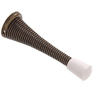 Hardware Essentials 852346 Spring Door Stops Antique Brass -2 Pack