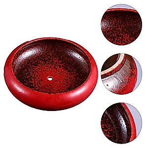 Funny Flower Pots Succulent Planters 1PC Retro Large Round Succulent Planter Pots Hydroponic Ceramic Vessel with Hole Bonsai Planter Bowl Plant Container Succulent Planter Bonsai Planter