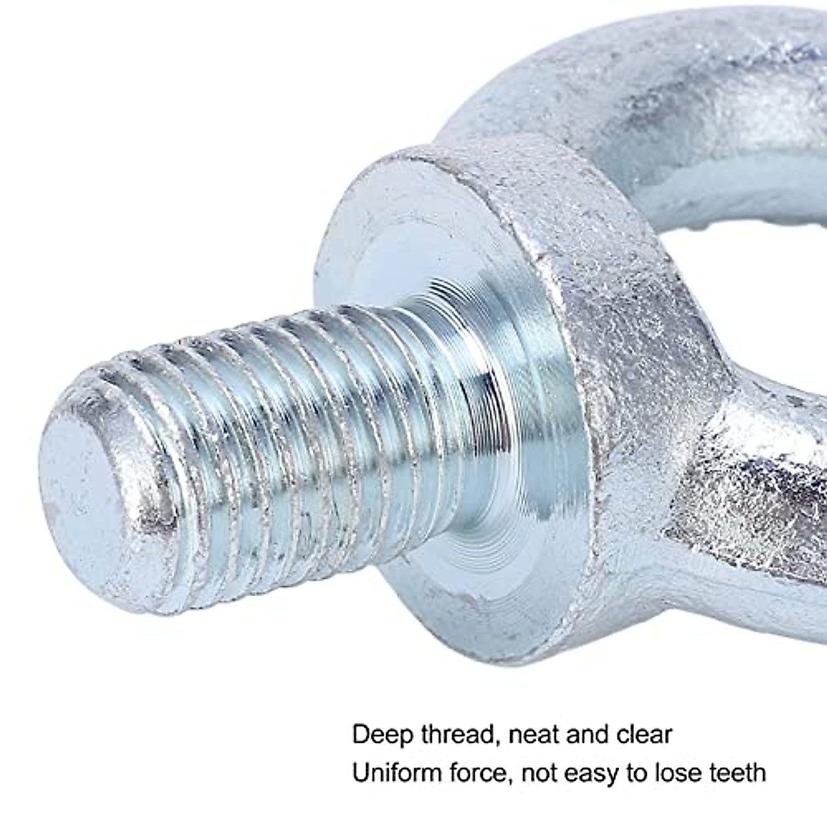 Lifting Ring Bolts, 2PCS Eyebolt Screws Large Bearing Capacity with Deep Thread for Marine for Machinery Devices(M20)