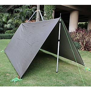 SUFTMUOL Telescoping Tarp Poles Set of Two, Adjustable Aluminum Rods for Tent Fly Camping Shelter Awning RV Car & Motorcycle Camping, Portable, Lightweight Replacement Tent Poles with Zipper Bag