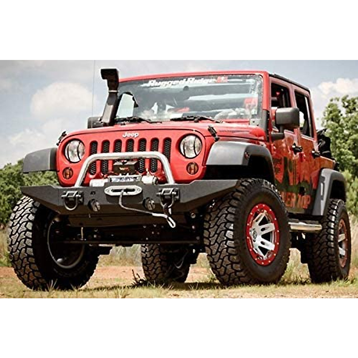 Rugged Ridge 11540.12 XHD Bumper Standard End Kit, Front; 07-18 Jeep Wrangler JK